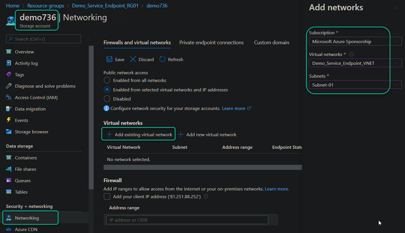 Azure Service Endpoint